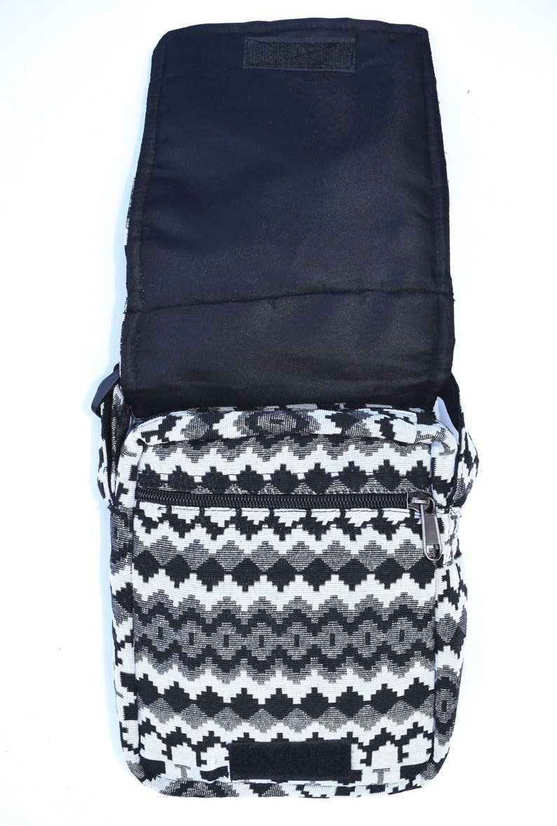Fairtrade Aztec Crossbody Bag: Zip & Fold Travel Bag - Etsy