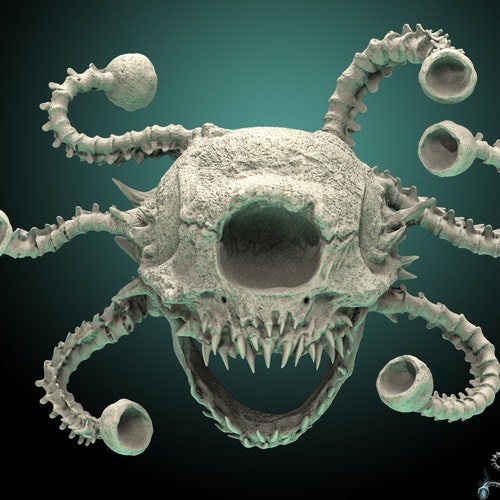 Beholder Skeleton Runic Collectibles Boss Monster - Etsy