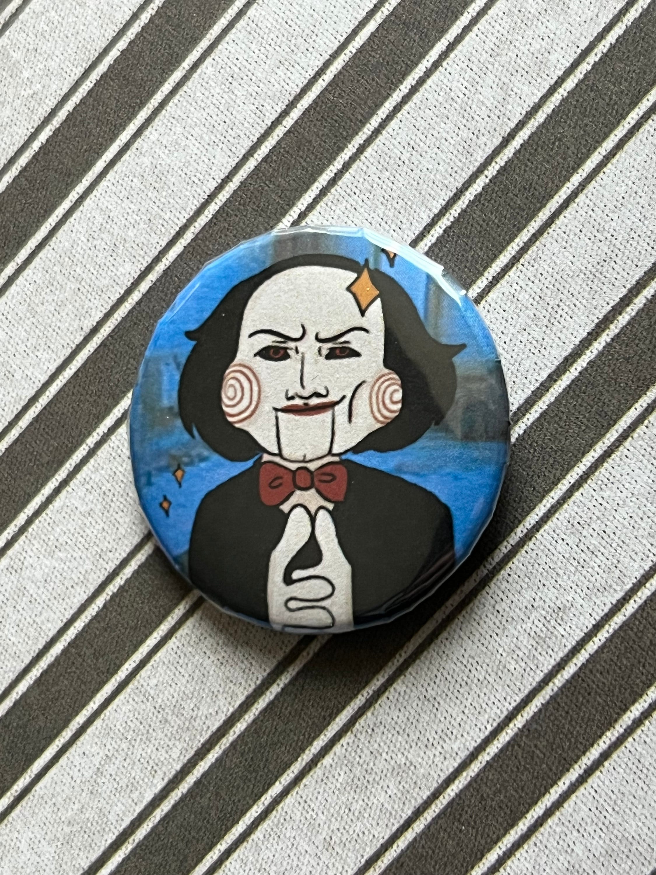 Jigsaw Puppet Button - Etsy