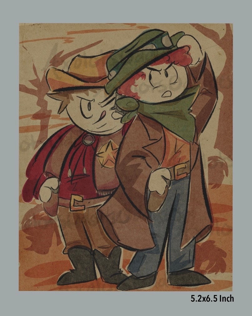 Cowboys Medium Print - Etsy