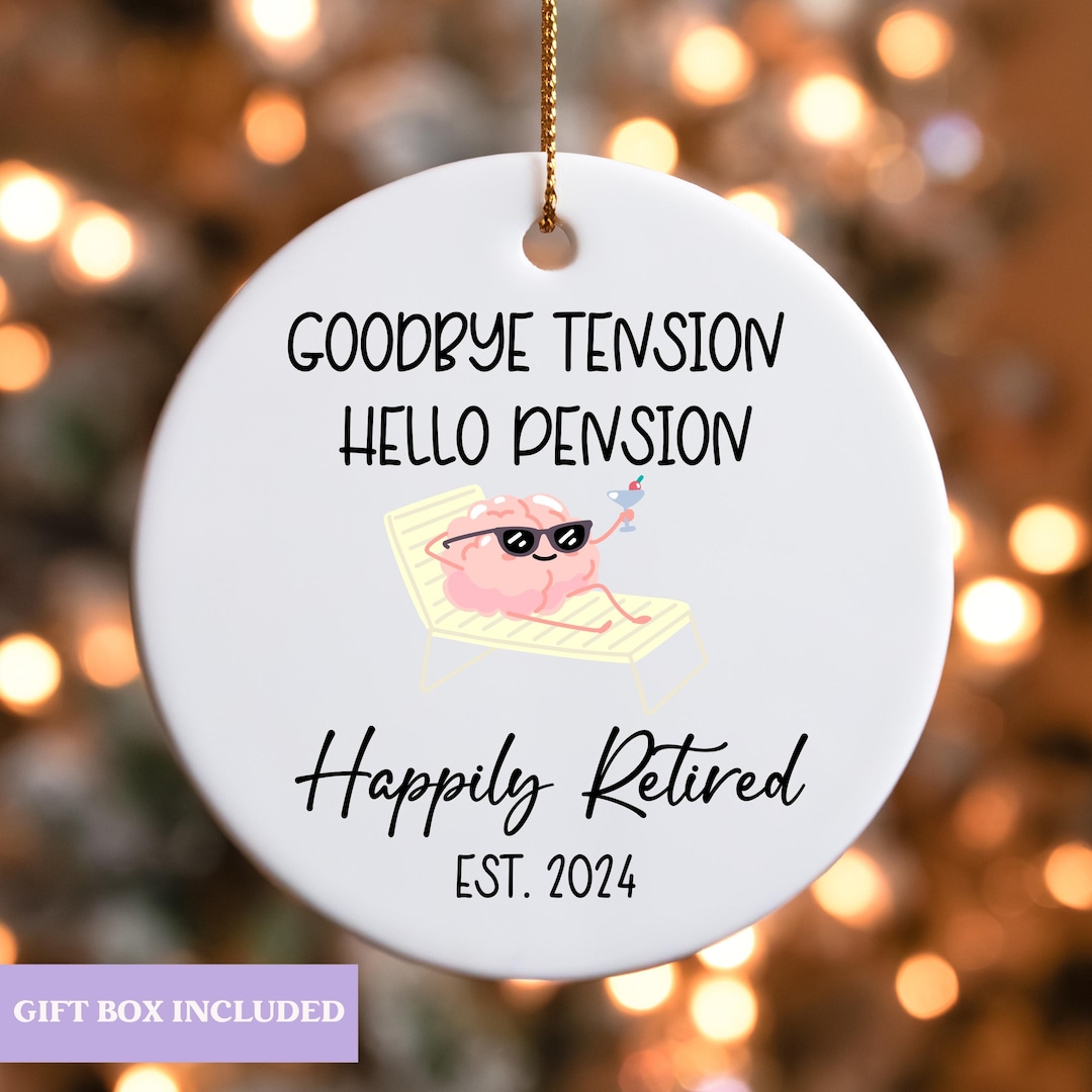 Funny Retirement Christmas Ornament,retirement,appreciation Gift for ...