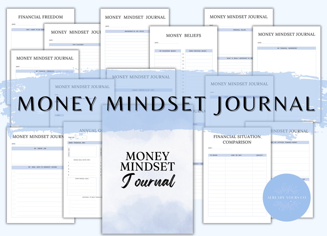 Money Mindset Journal & Planner: Financial Budgeting Binder (digital ...