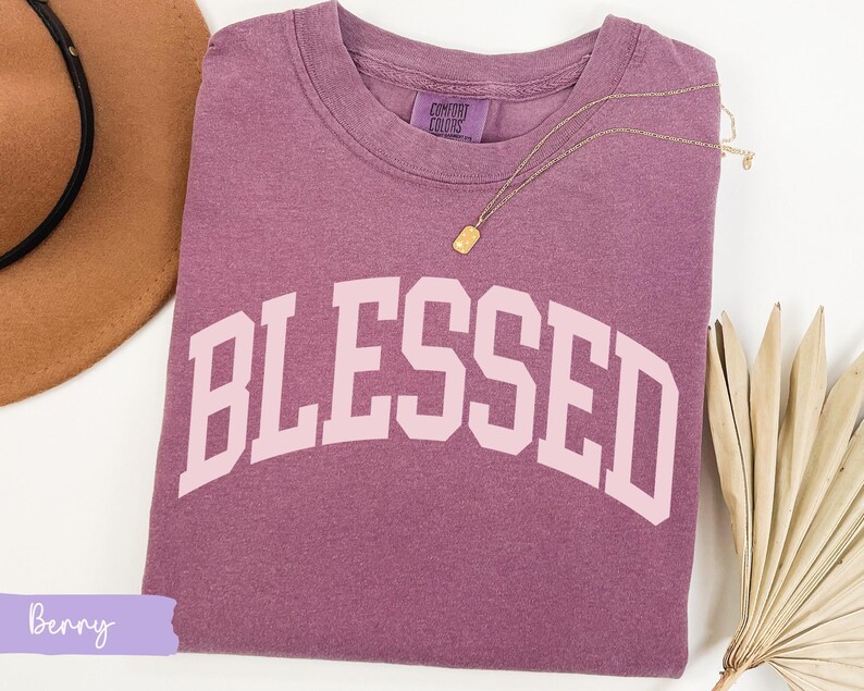 Trendy Oversized Blessed Comfort Colors Women Shirt - Etsy