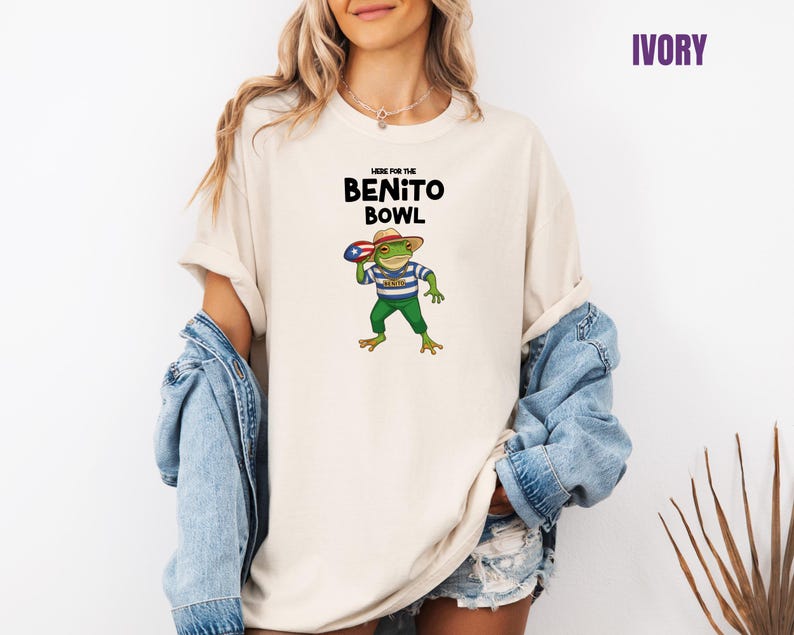 Here for the Benito Bowl Football Game Day Comfort Colors Shirt ...