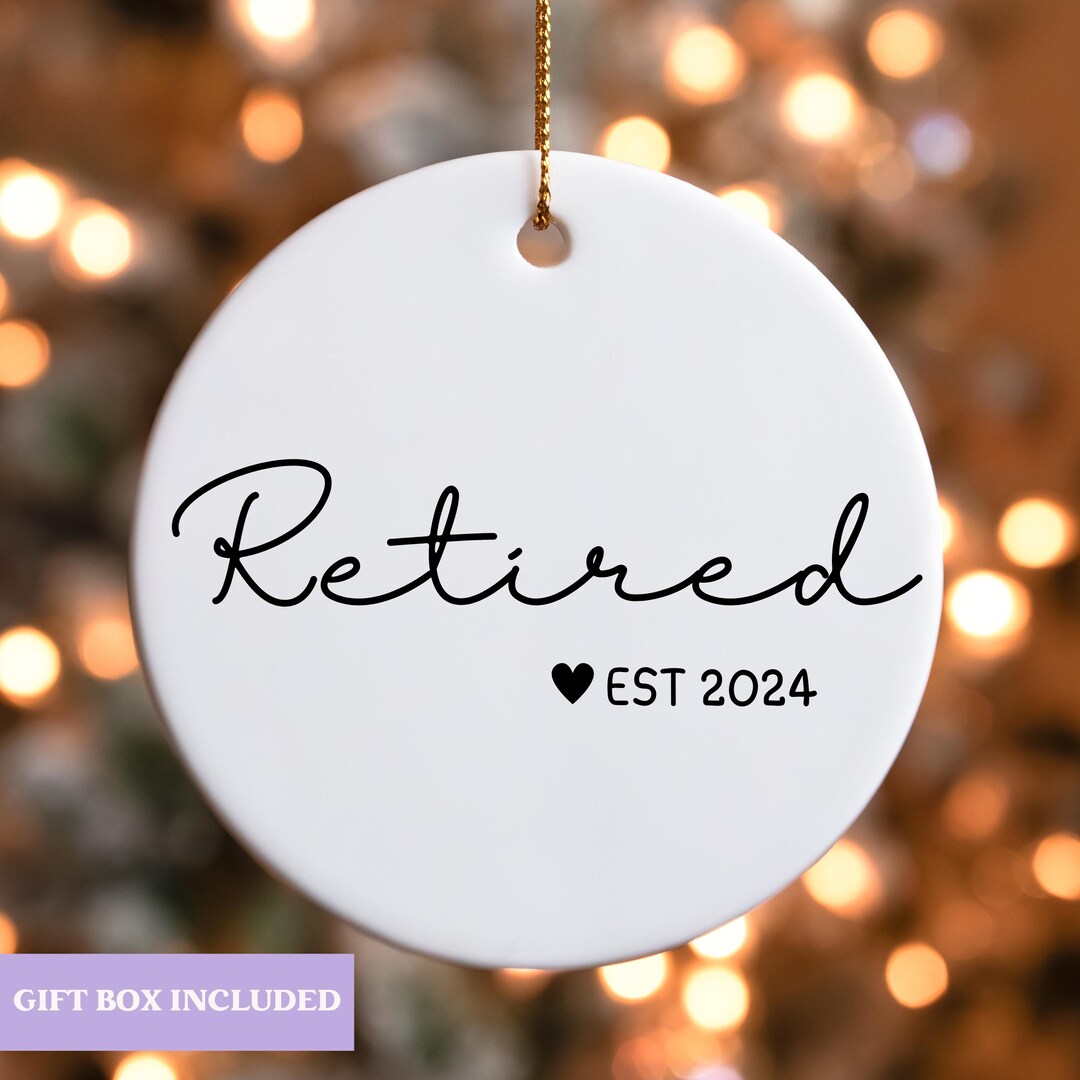 Personalized Retirement Christmas Ornament: Coworker Gift - Etsy