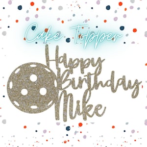 Pickleball Cake Topper Pickleball Birthday Cake Pickleball - Etsy