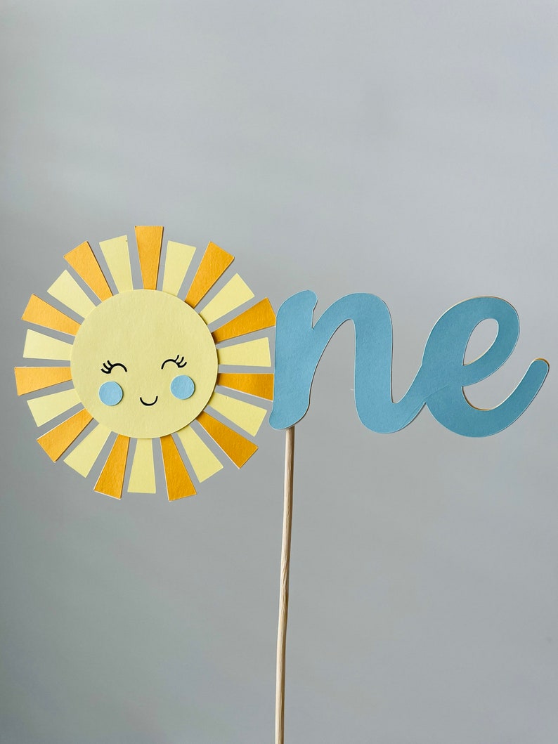Sunshine One Cake Topper Sun Cake Topper First Birthday Cake - Etsy