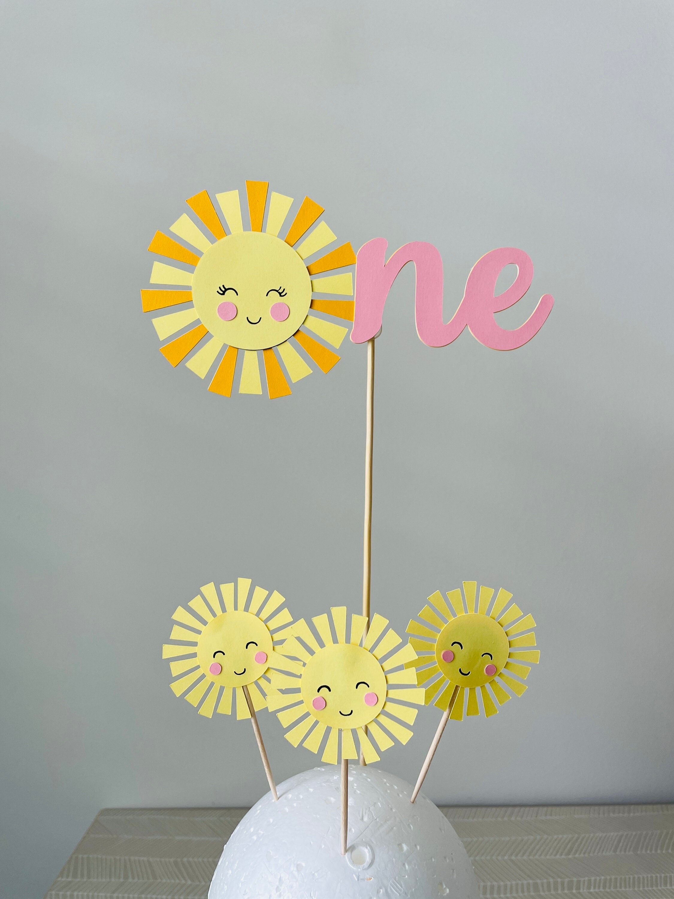 Sunshine One Cake Topper, Sun Cake Topper, First Birthday Cake Topper ...