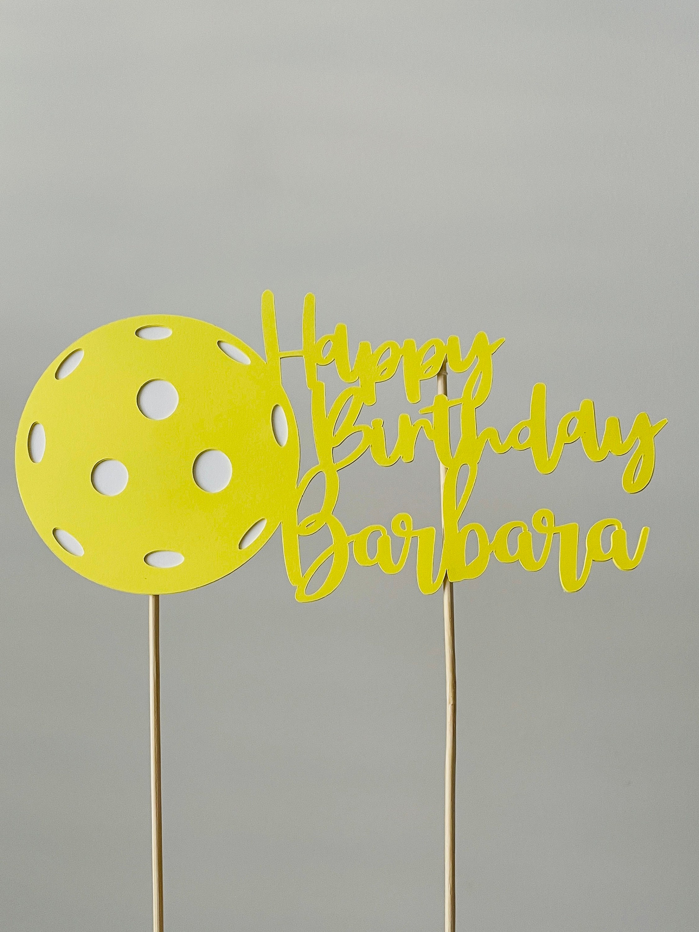 Pickleball Cake Topper Pickleball Birthday Cake Pickleball - Etsy
