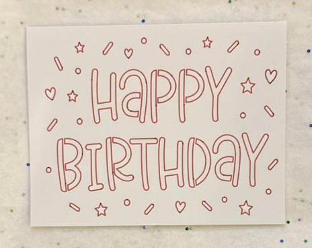 Happy Birthday Bundle Card - Etsy
