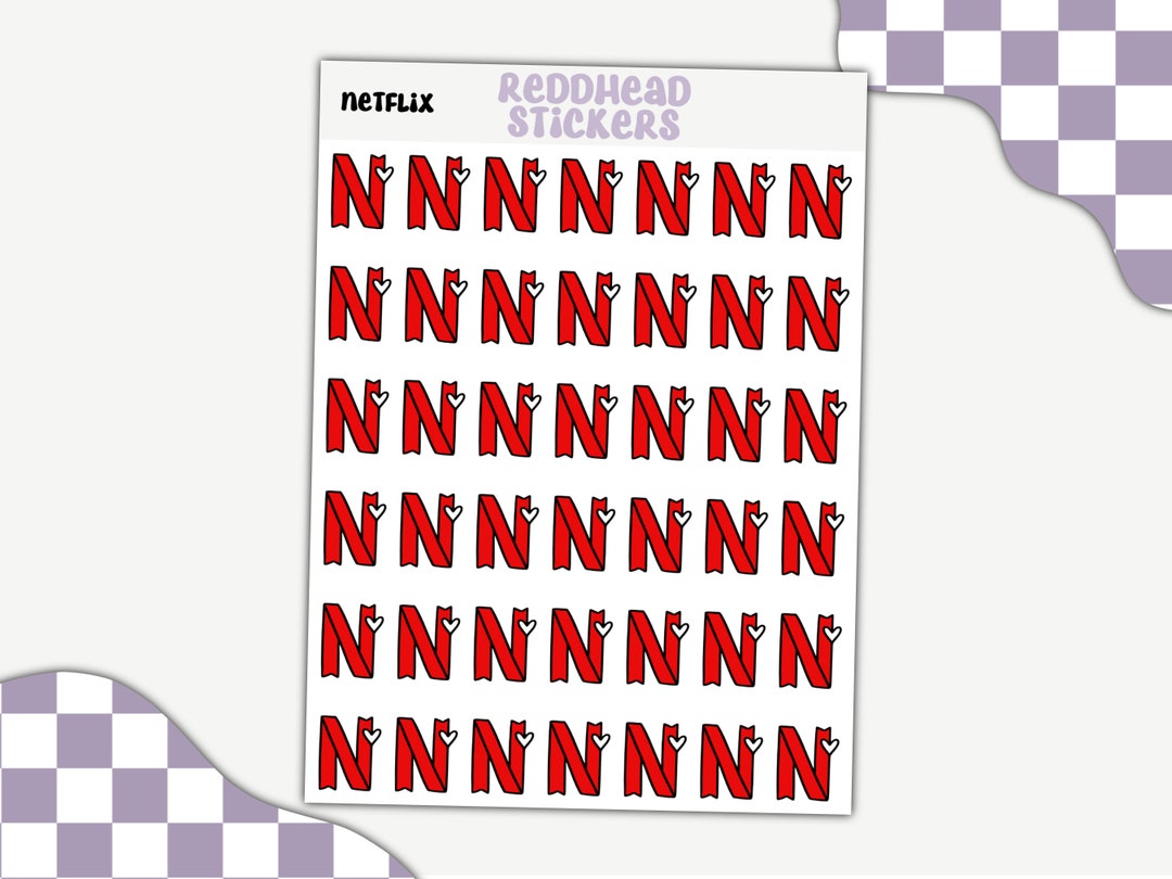 Netflix Planner Stickers Streaming Stickers Entertainment Stickers ...