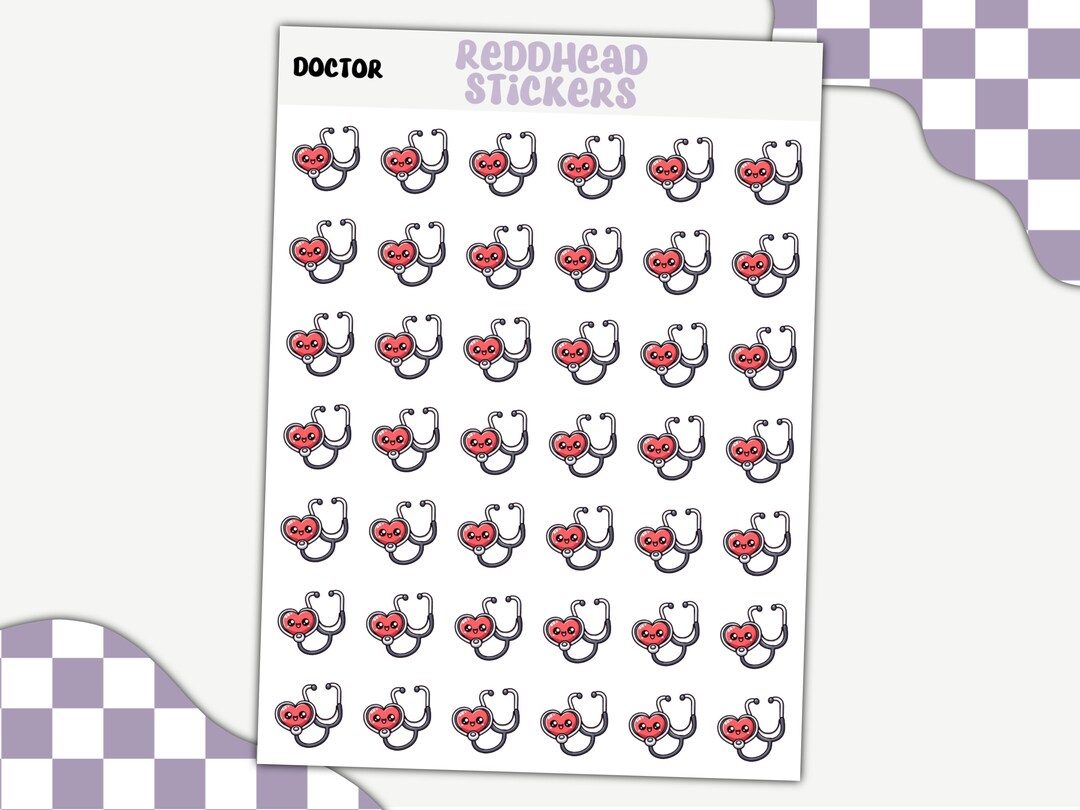 Kawaii Doctor Planner Stickers Reminder Planner Stickers Health Planner ...