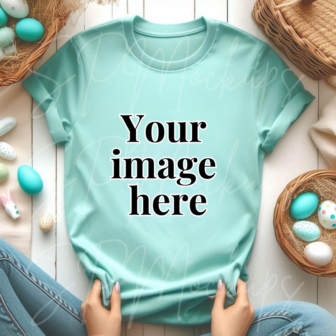 Easter T-shirt Mock-up Spring Pastels Easter Shirt Mockup Summer Mockup ...