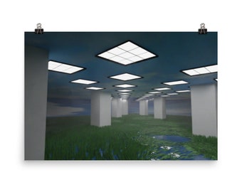 Back Rooms Liminal Space Empty Building: Don't Get List - Etsy