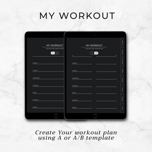 All-in-one Digital Fitness Planner, Goodnotes Fitness Planner, iPad ...