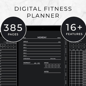 All-in-one Digital Fitness Planner, Goodnotes Fitness Planner, iPad ...