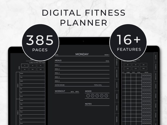 All-in-one Digital Fitness Planner Goodnotes Fitness Planner - Etsy