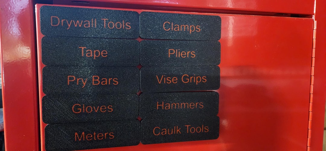 Tool Box Drawer Labels - Etsy