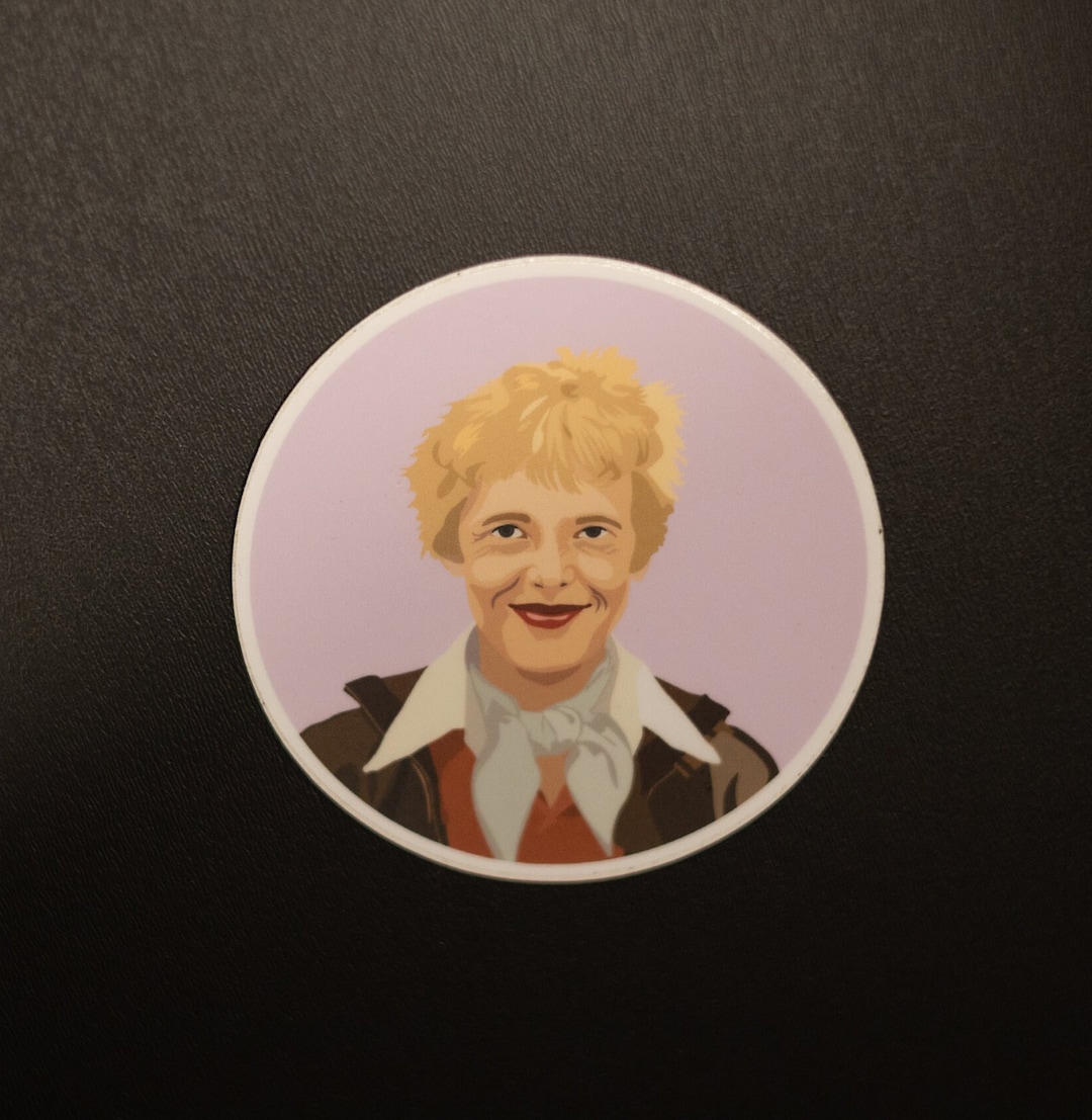 Amelia Earhart Sticker - Etsy