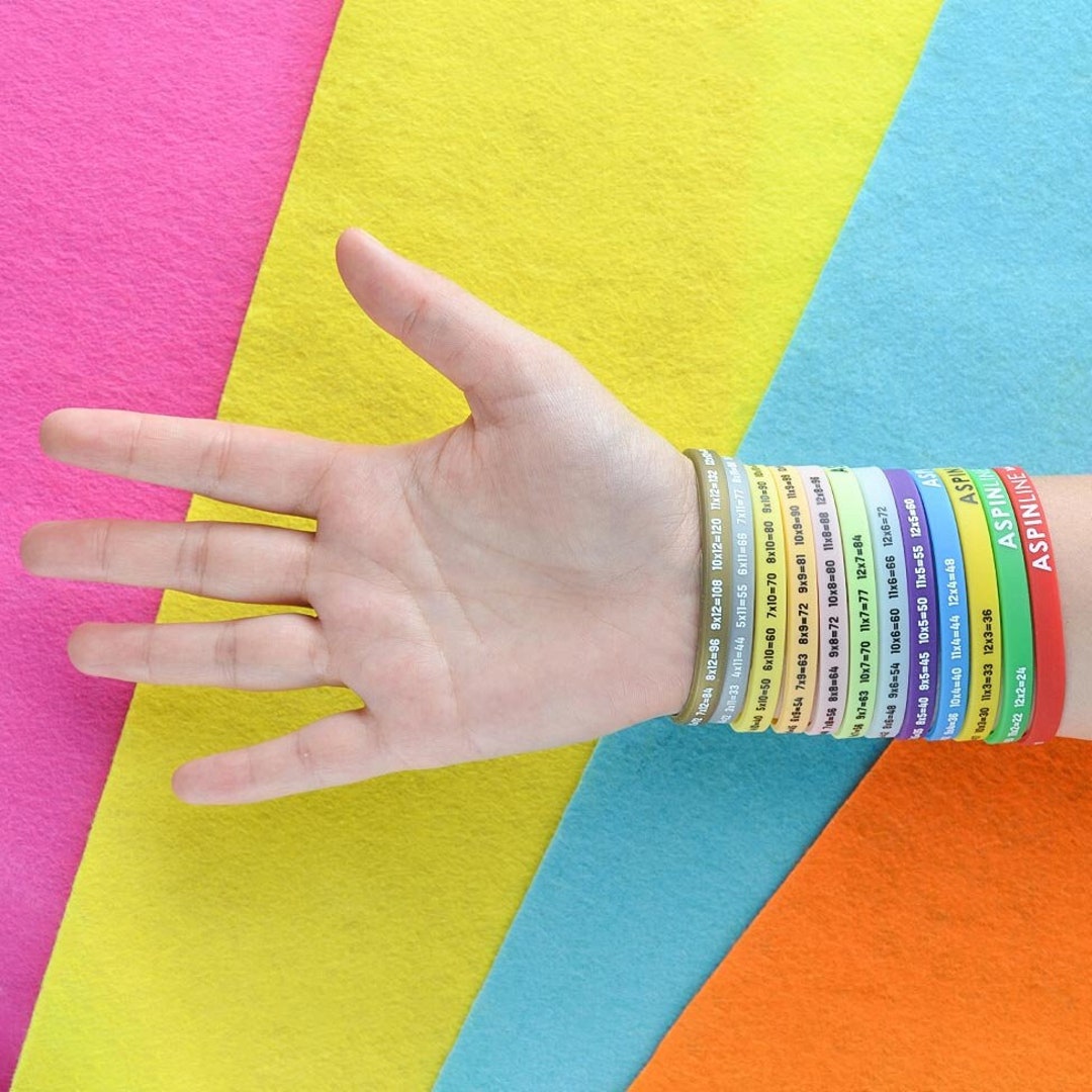 Multiplication Wristbands - Etsy