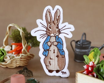 Peter Rabbit Brooch, Beatrix Potter Brooch, Easter Pin, Wooden Pin ...