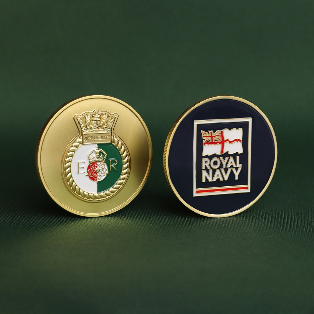 HMS Queen Elizabeth Royal Navy Coin - Etsy