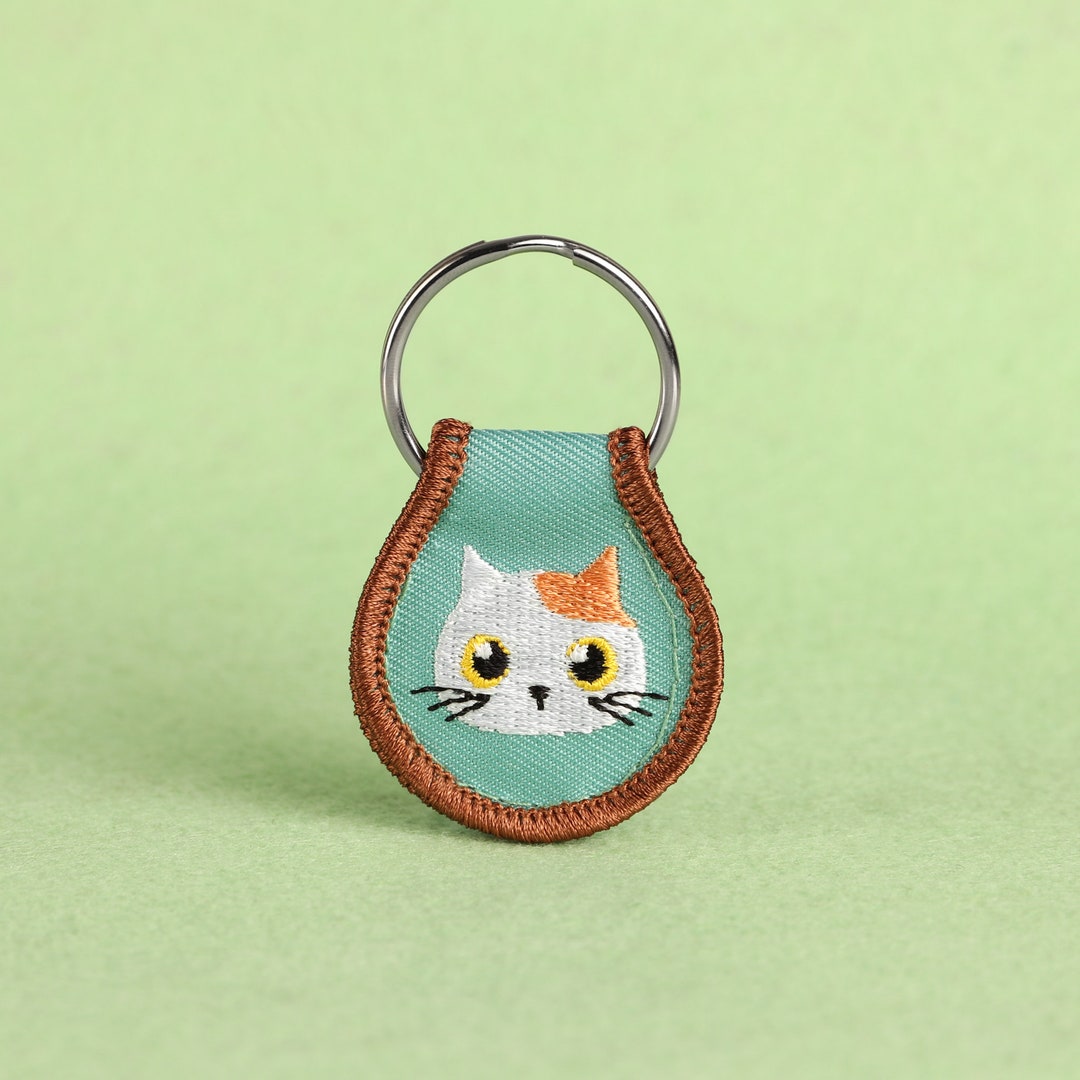 Cat Patch Keyring - Etsy