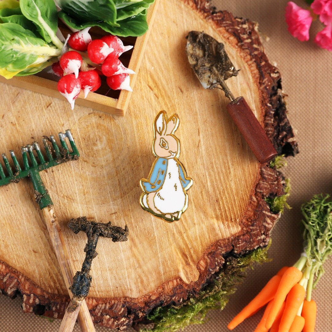 The Tale of Peter Rabbit Pin Badge - Beatrix Potter - Etsy