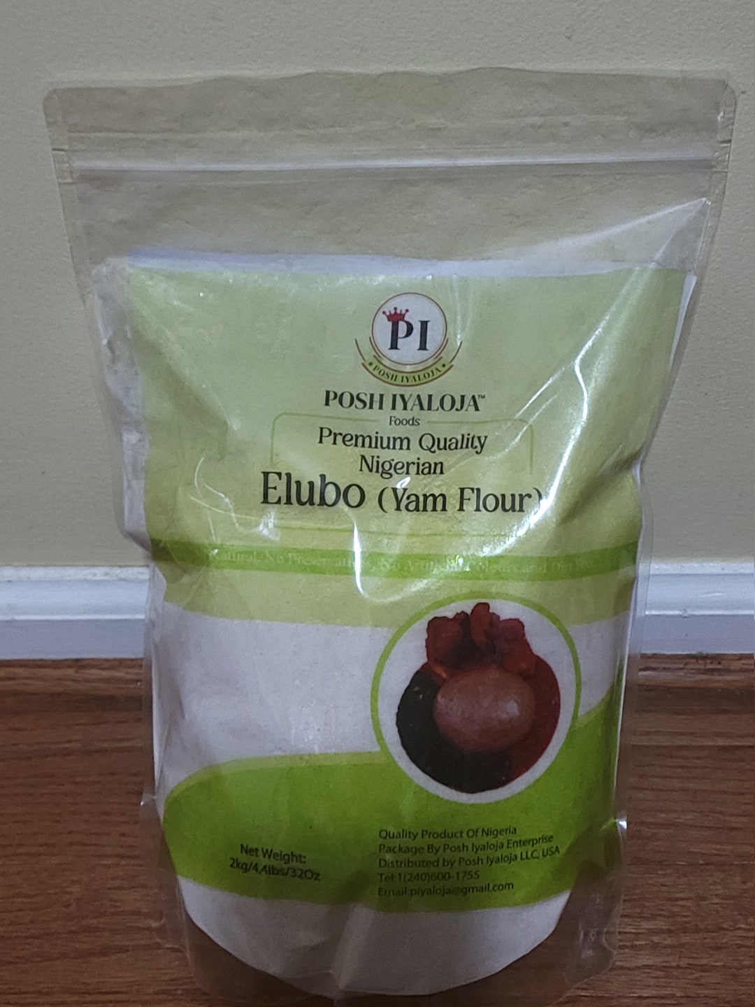 Yam Flour 4.4lb/amala Dudu/ Elubo/ Fufu Flour/ Foufou Flour/ Fufu ...