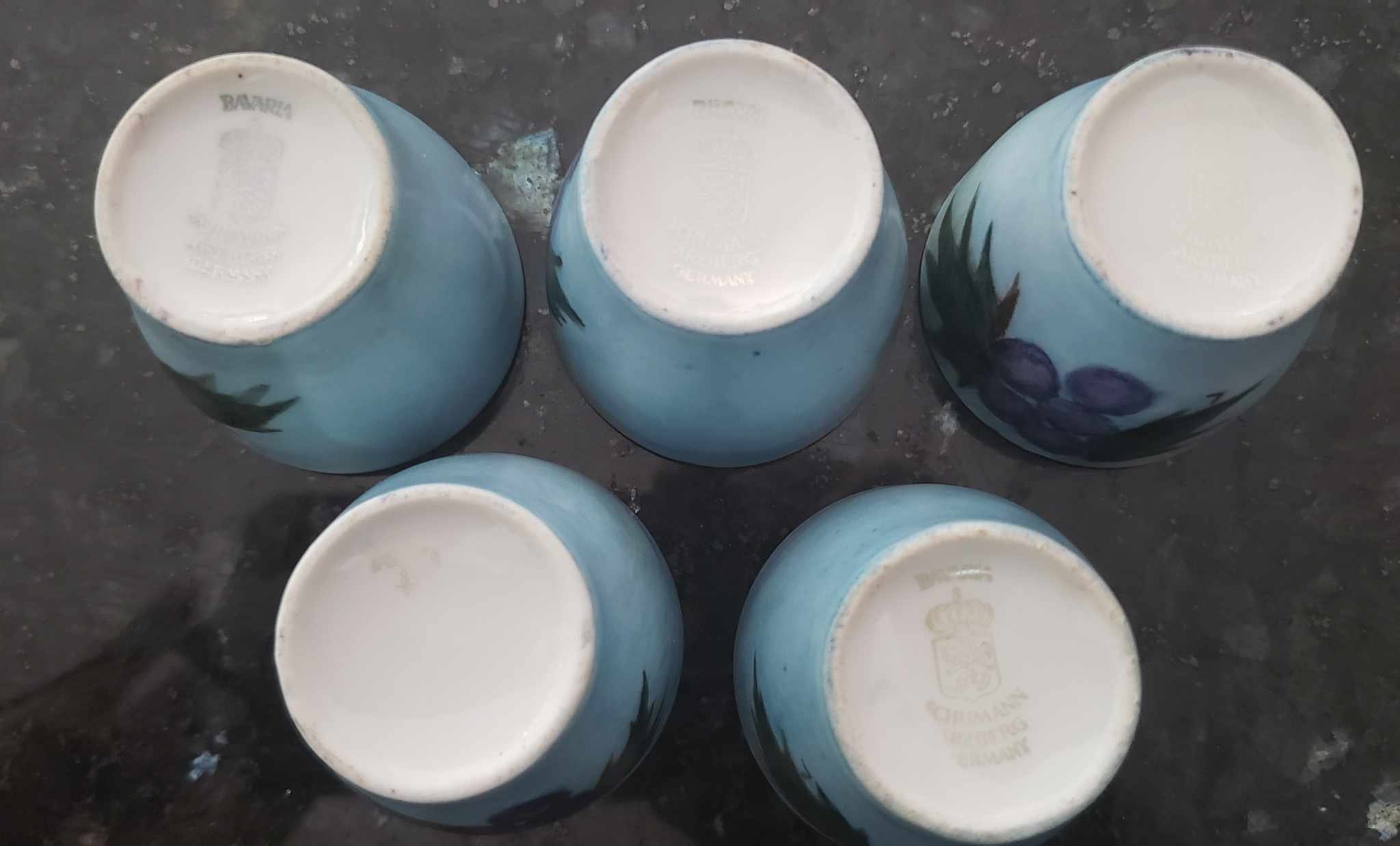 Vintage Bavarian Schumann Arzberg Germany Porcelain Sake/coffee Cups ...