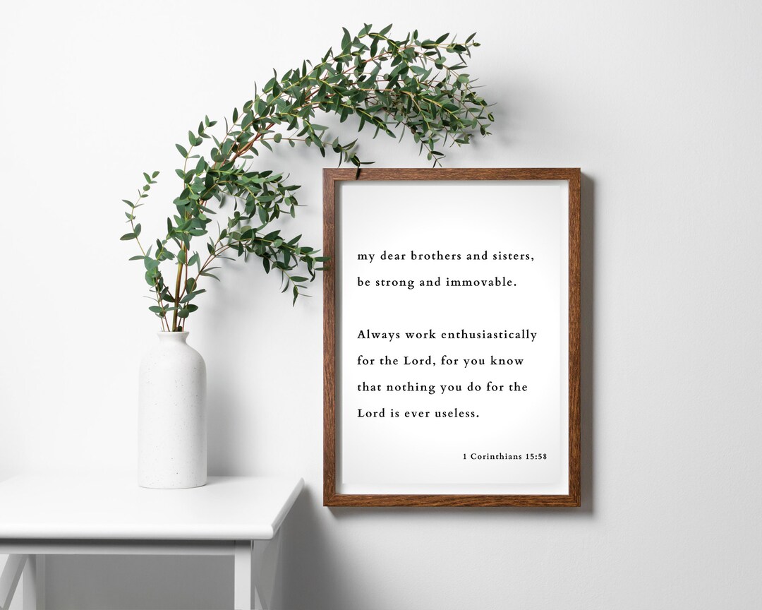 1 Corinthians Printable / Bible Verse Printable / Bible Wall Art ...