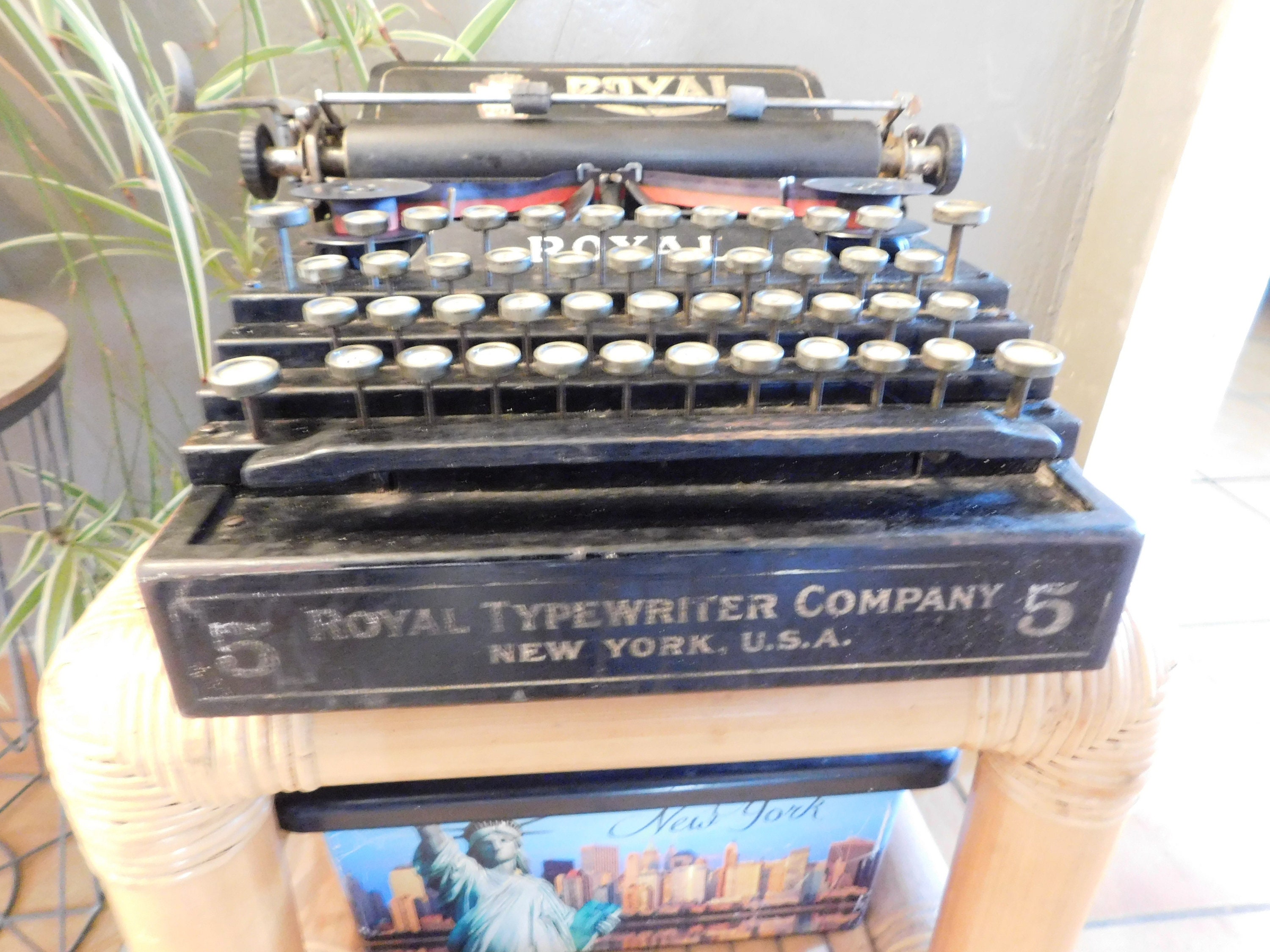 ROYAL 5 New York Typewriter 1910s for Decoration or Repair. - Etsy
