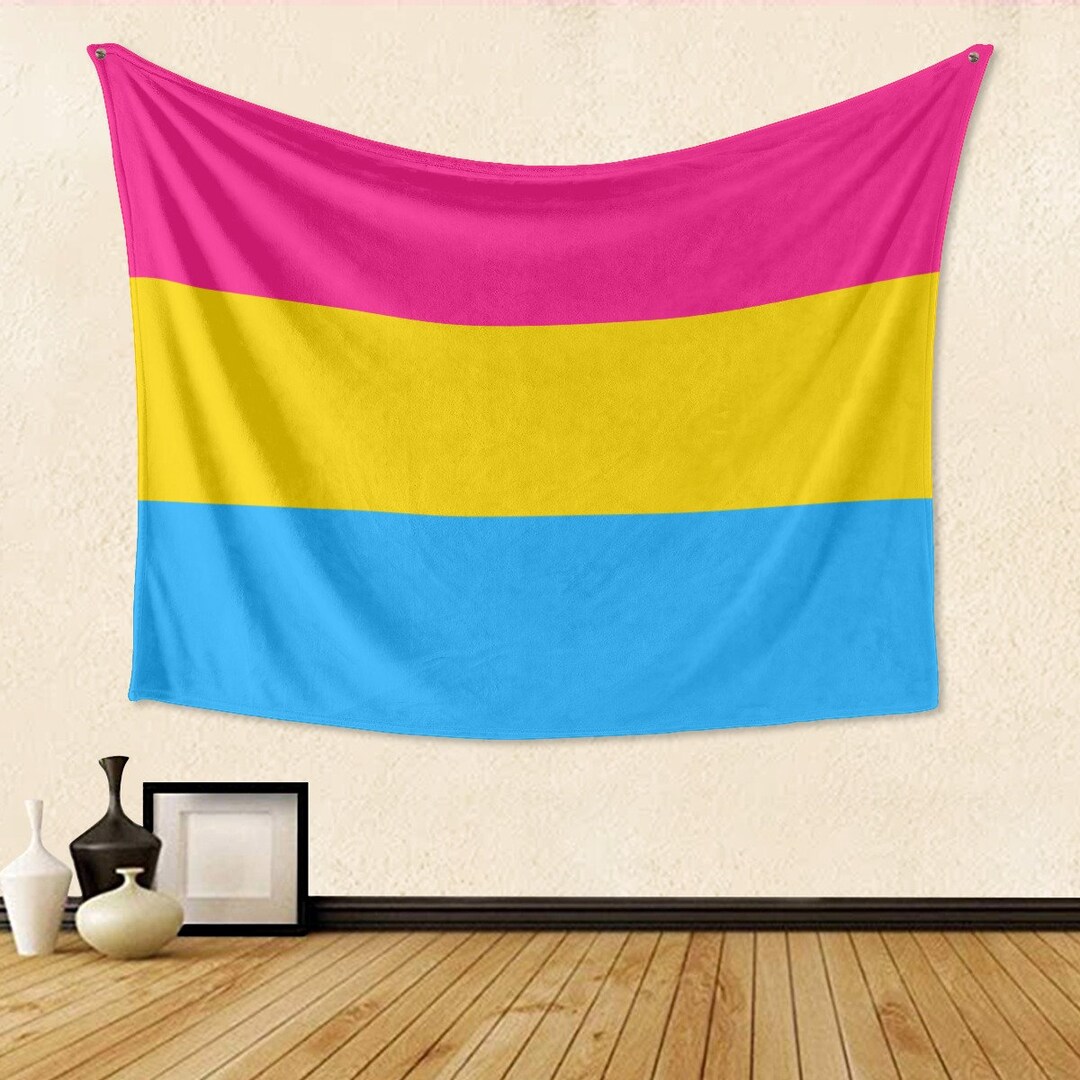Pansexual Pride Wall Hanging - Single-side Print Tapestry | Totally ...