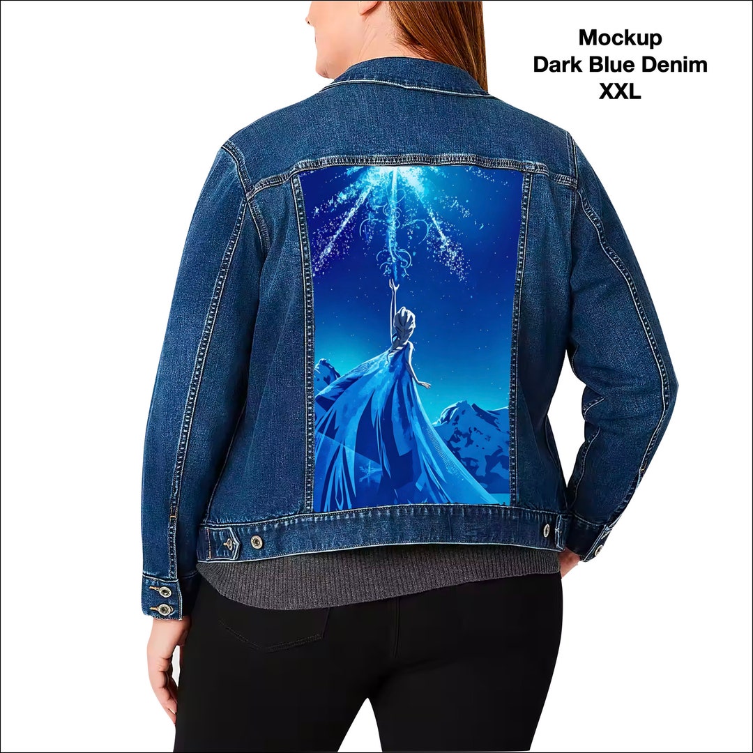 Custom Hand-painted Frozen Theme Jean Jacket for Alison - Etsy
