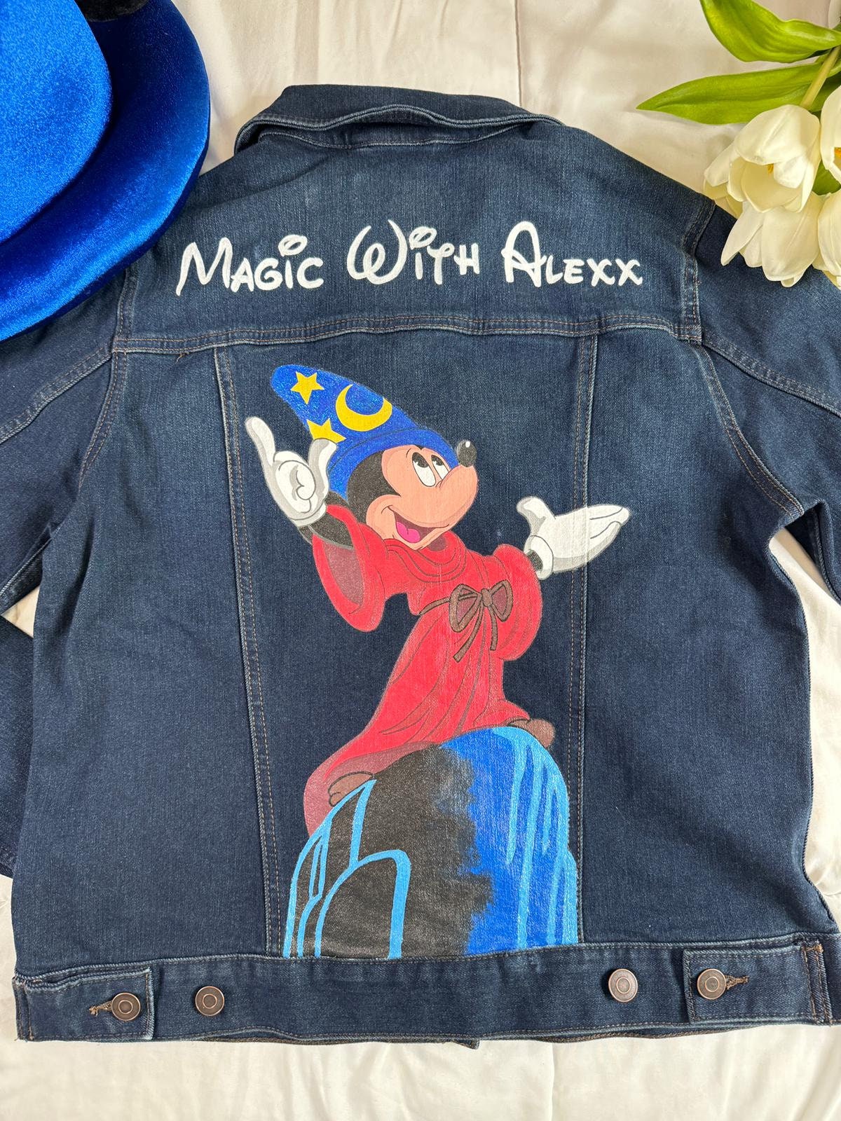 Mickey Mouse Fantasmic Hand-painted Jacket Disney Custom Design Disney ...