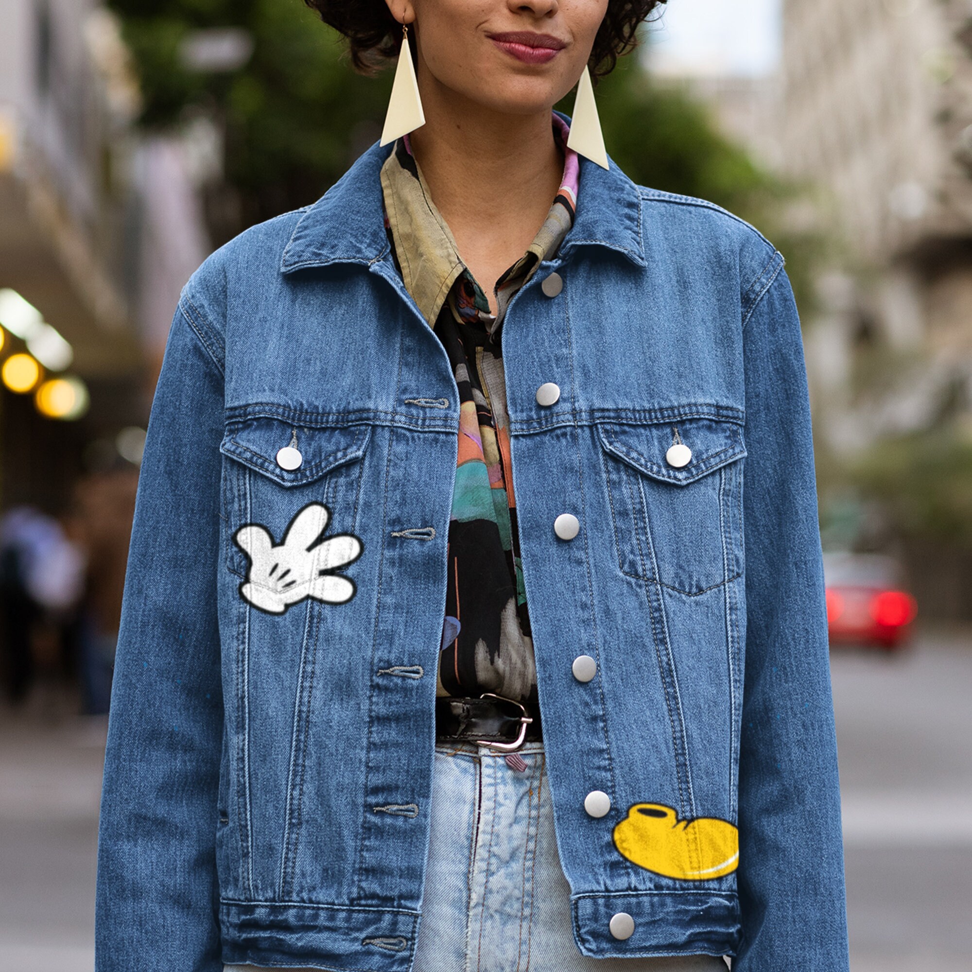 Mickey Mouse Hand-painted Jacket | Jean Jacket and Delivery Included ...