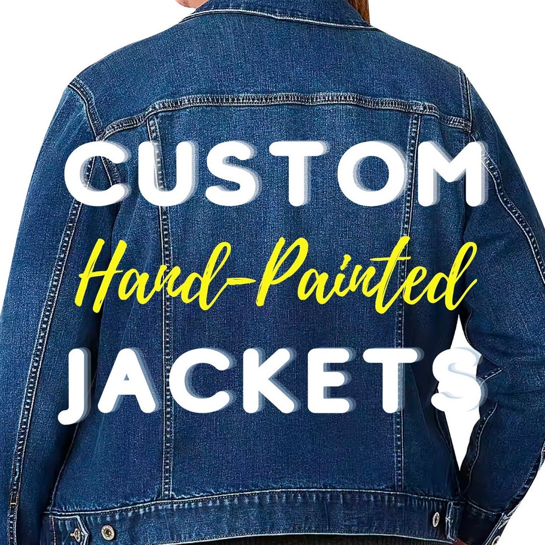 Custom Hand-painted Jackets, Custom Jean Jacket, Iconic Design Inspired ...