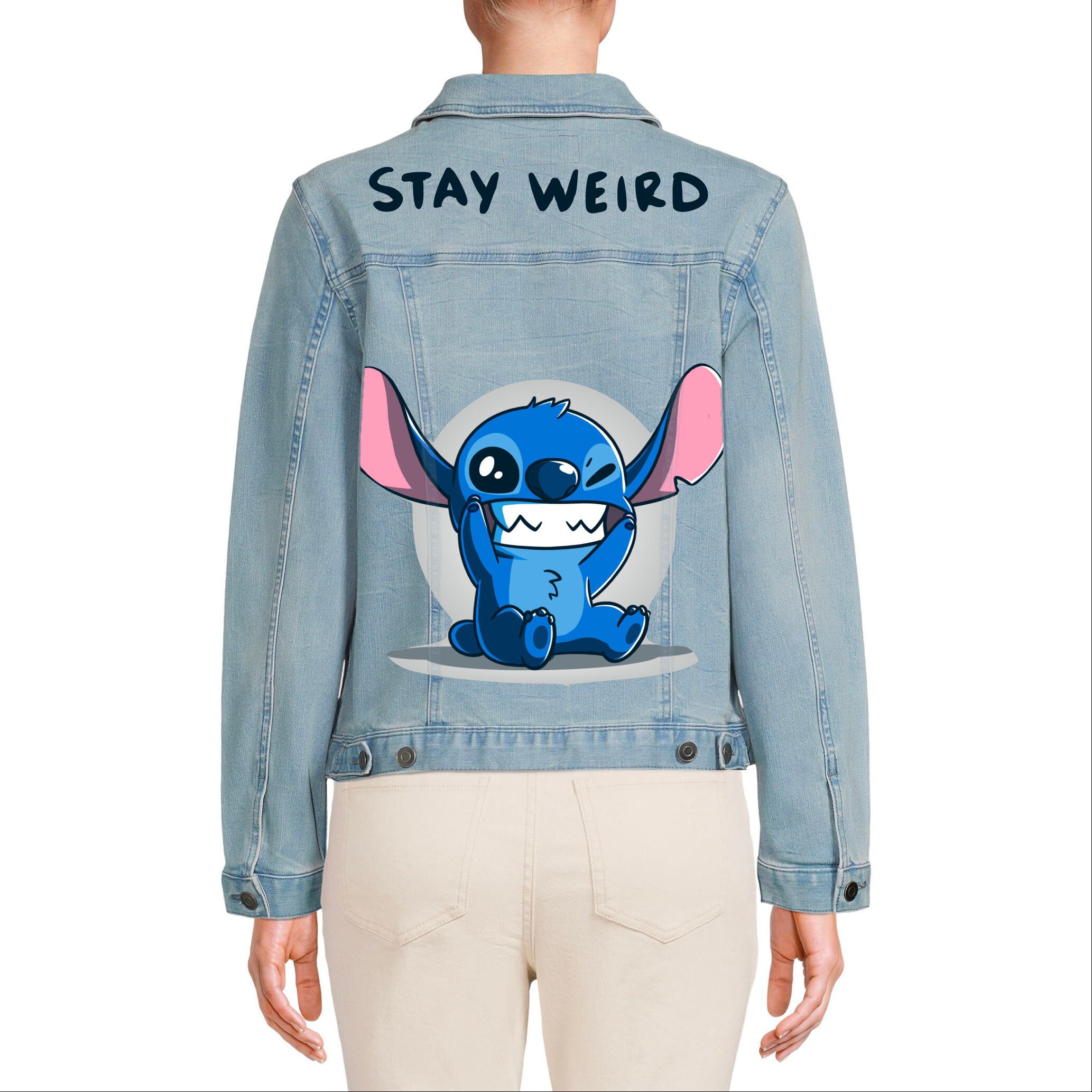 Stitch Hand-painted Jacket Disney Custom Designs - Etsy