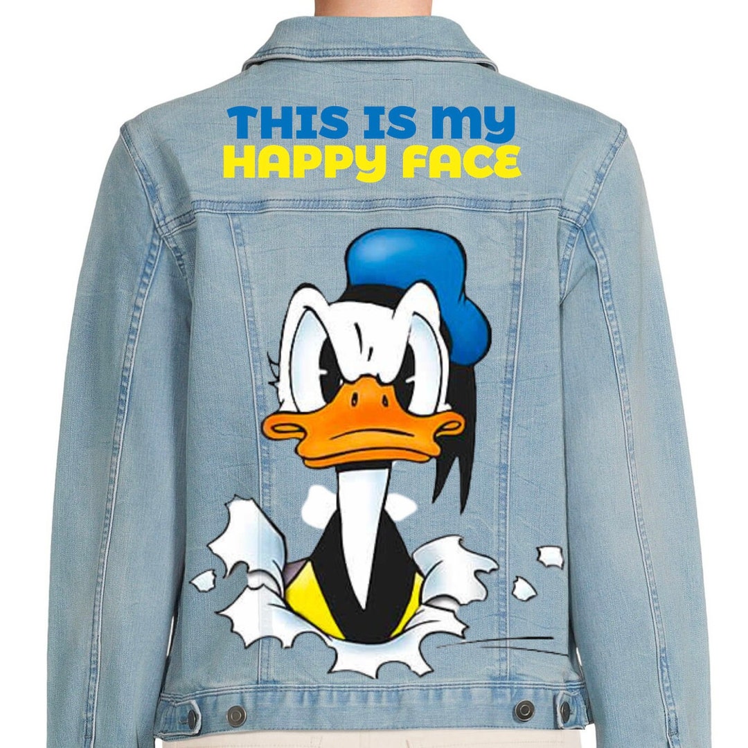 Donald Duck Hand-painted Jacket - Disney Custom Design | Disney Jean ...