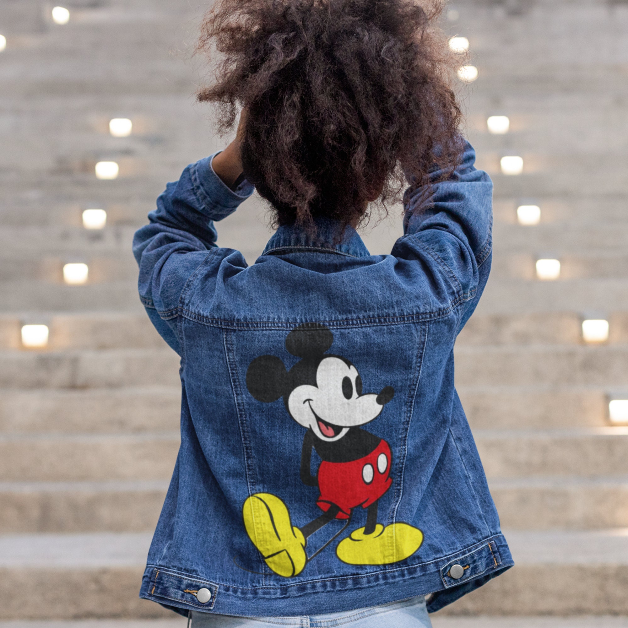 Mickey Mouse Hand-painted Jacket | Jean Jacket and Delivery Included ...
