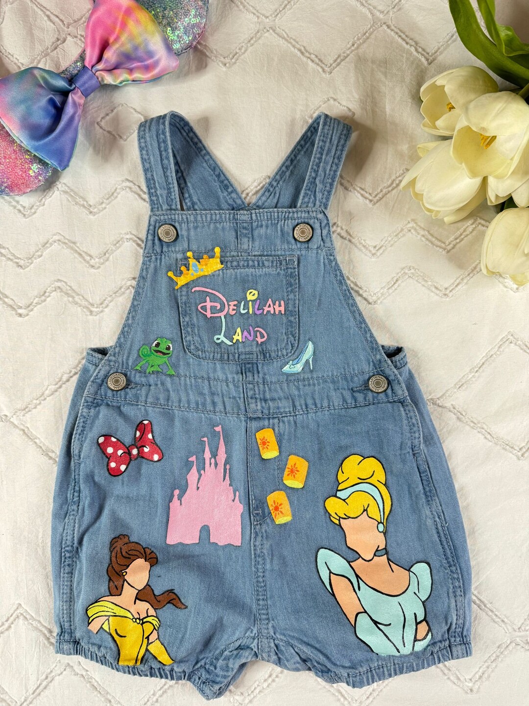 Baby Overall Disney Gift for Baby Baby Shower Detail Disney Custom ...