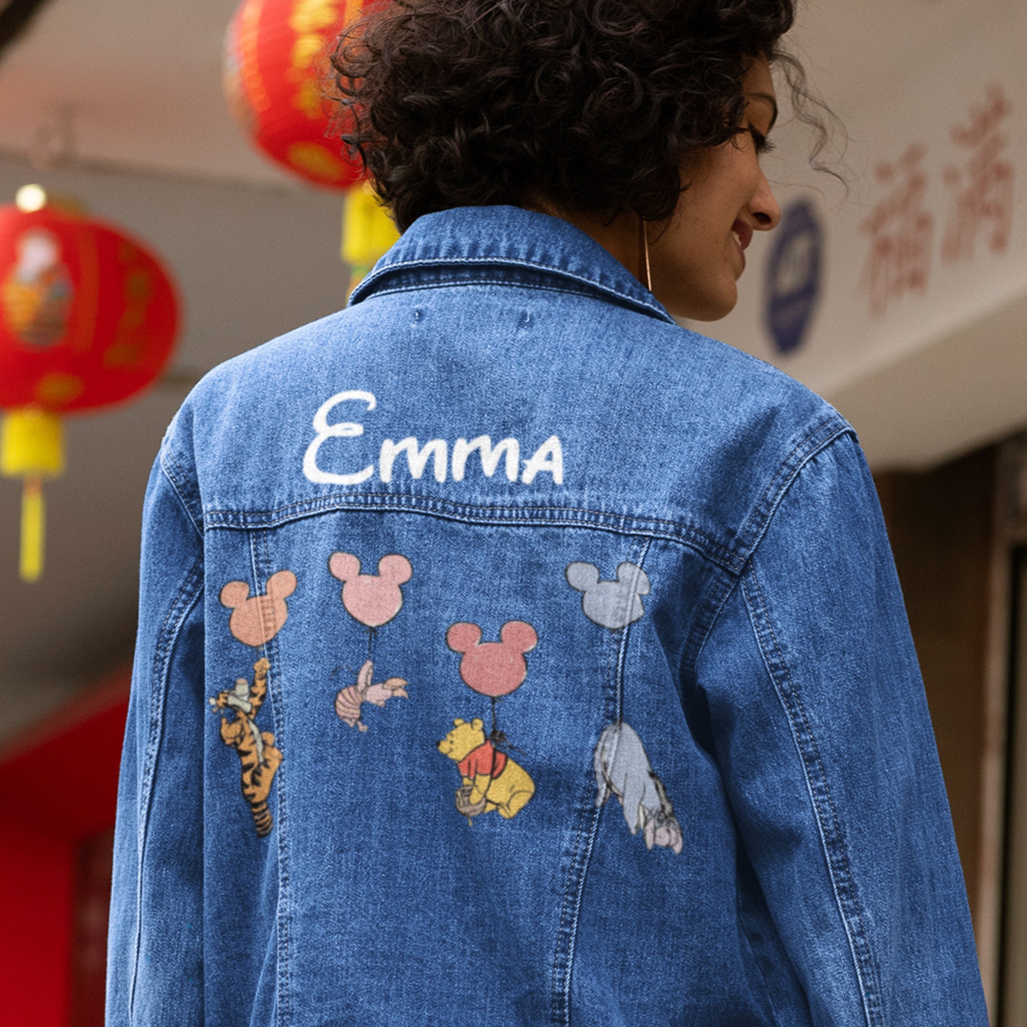 Disney Jacket, Custom Disney Jean Jacket Winnie Pooh, Tiger, Piglet ...