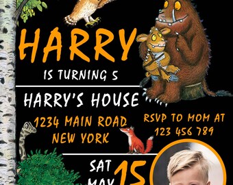 Gruffalo, Gruffalo Birthday Party Invitation, Gruffalo Party, the ...