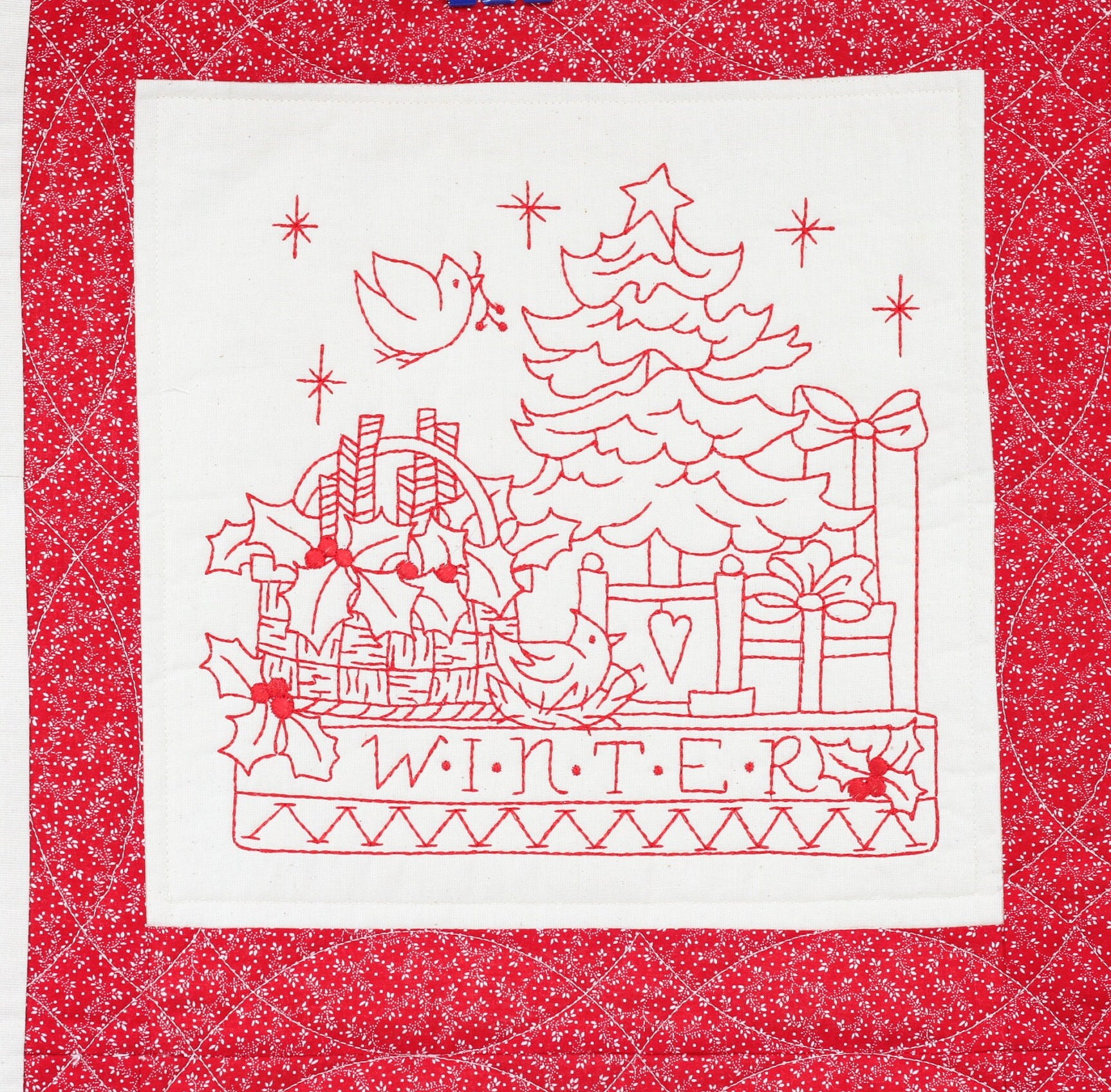 Embroidered and Quilted Wall Hanging Four Seasons Wall Hanging Summer ...