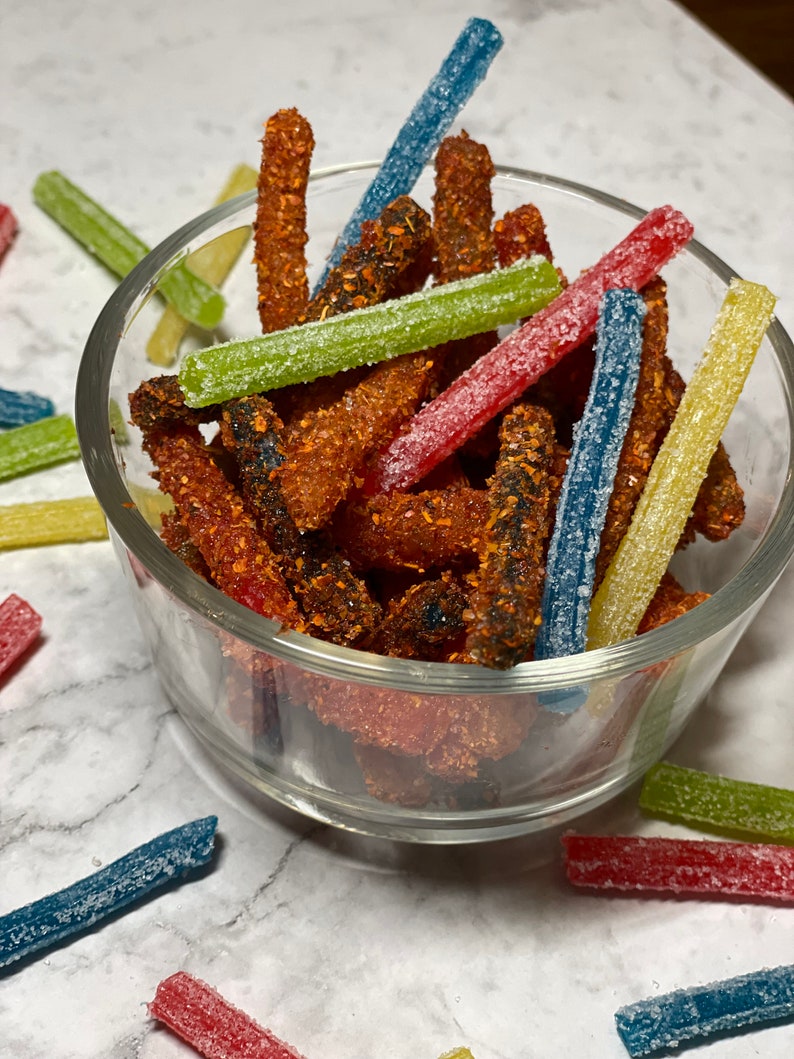 Spicy Chamoy Candy Pica Sour Straws Chamoy Sour Straws - Etsy