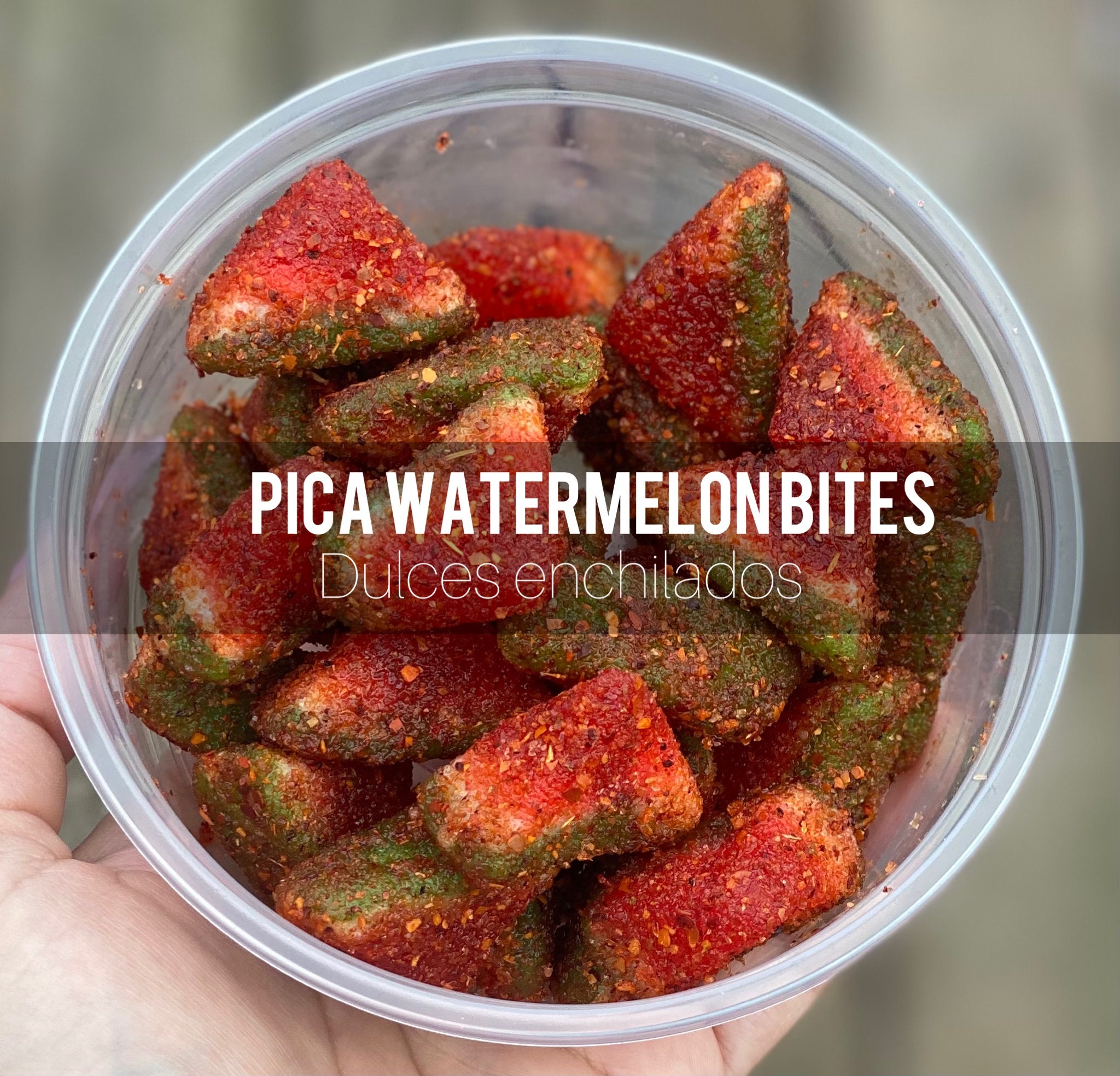 Spicy Chamoy Candy Pica Watermelon Bites Spicy Watermelon Gummies - Etsy