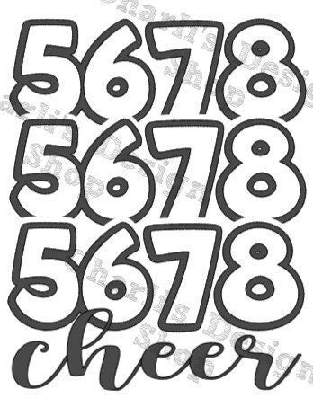 5678 Cheer SVG for Cricut - Etsy