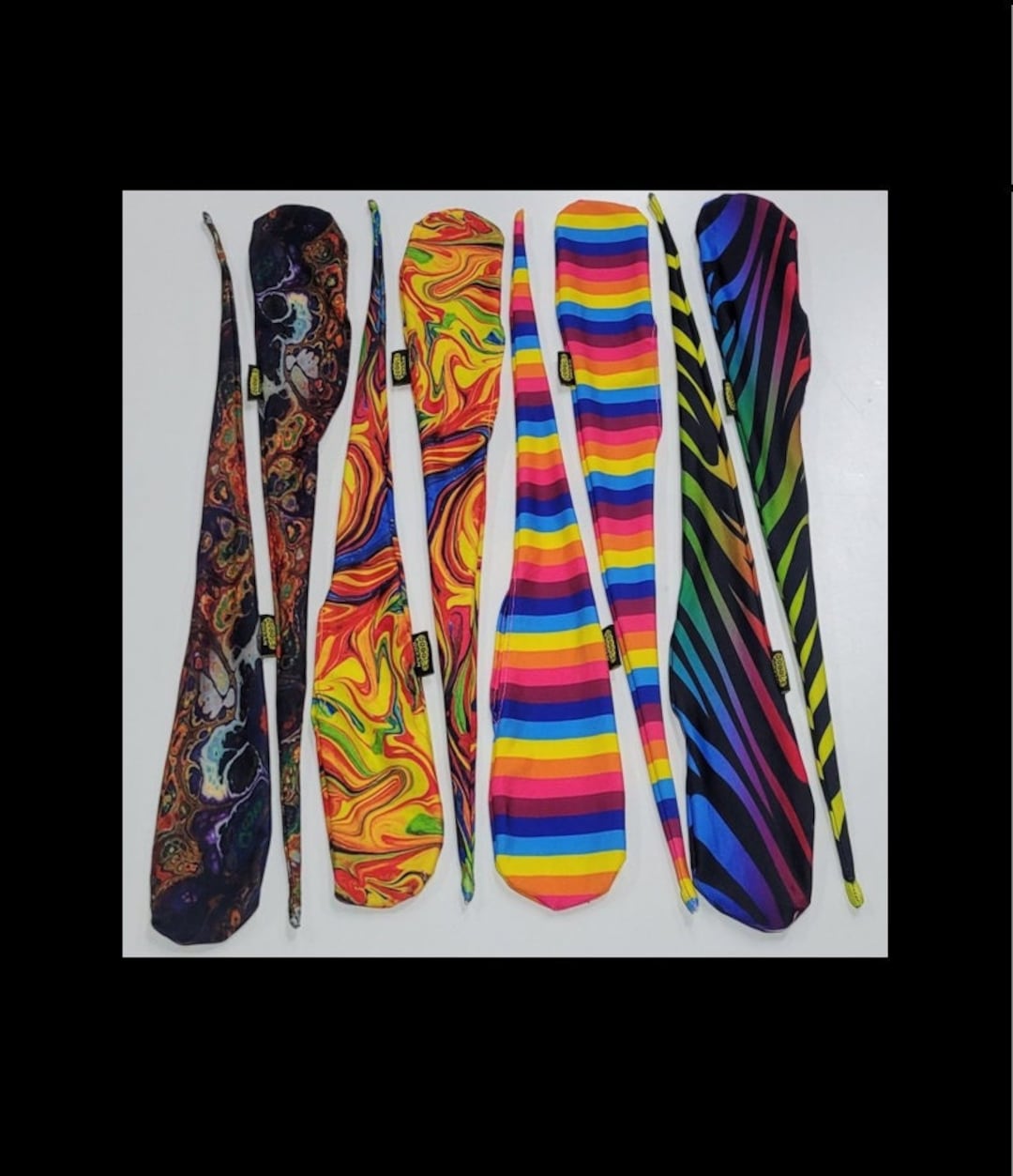 Trippy Poi Sock Empty Sold Individually as Pair 4 Designs Spandex ...