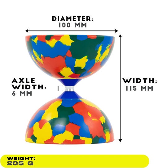 Juggle Dream Jester Diabolo Set Beach Fixed Axle Professional Diabolo ...