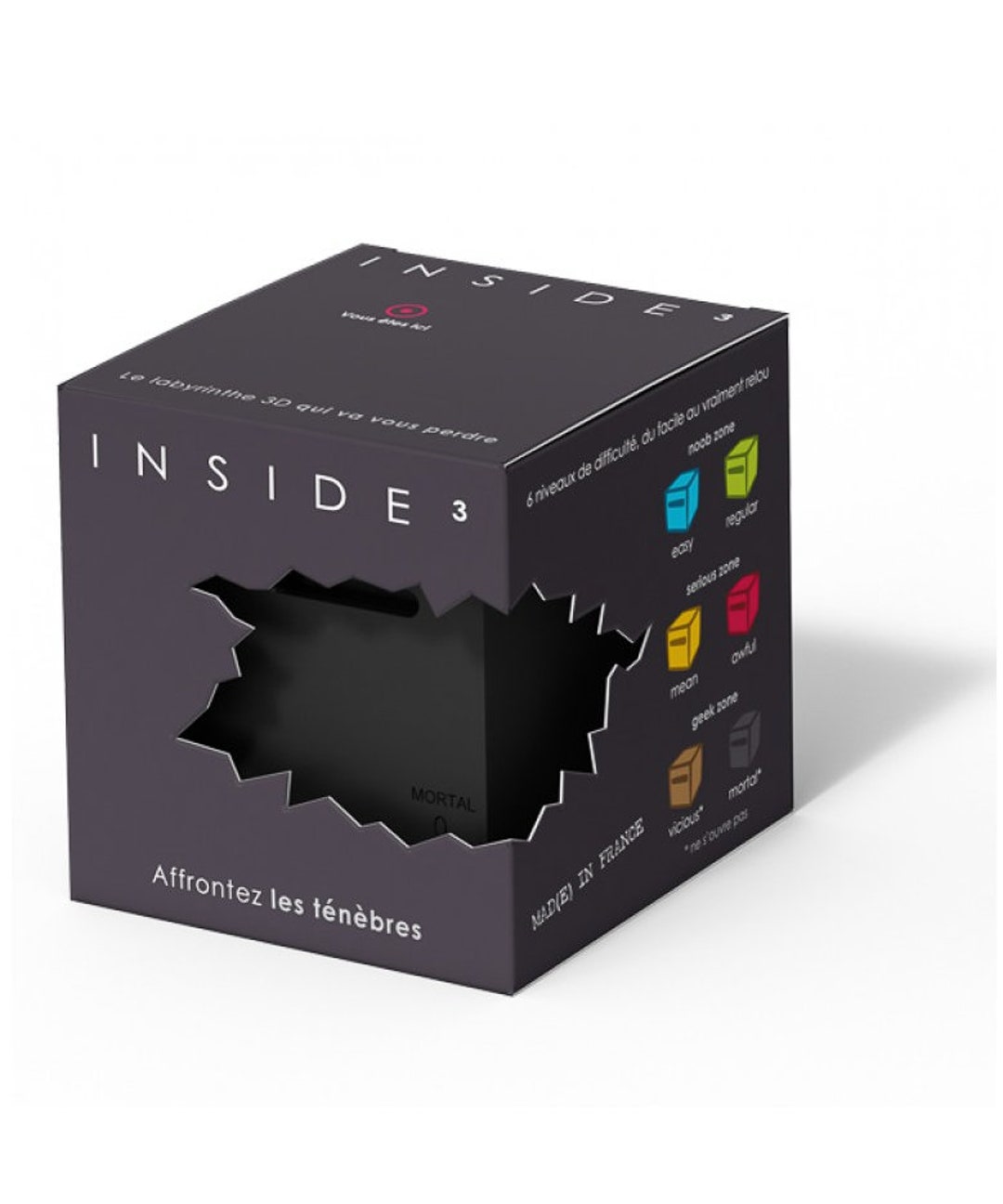 Inside3 Mortal 'zero Series' Labyrinth Puzzle Cube Midnight Black ...